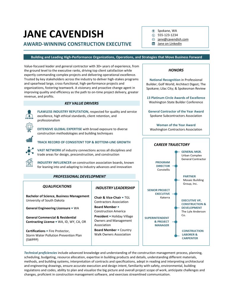 C-Suite & Senior Executive Resume Samples & Writing: CEO, COO, CFO